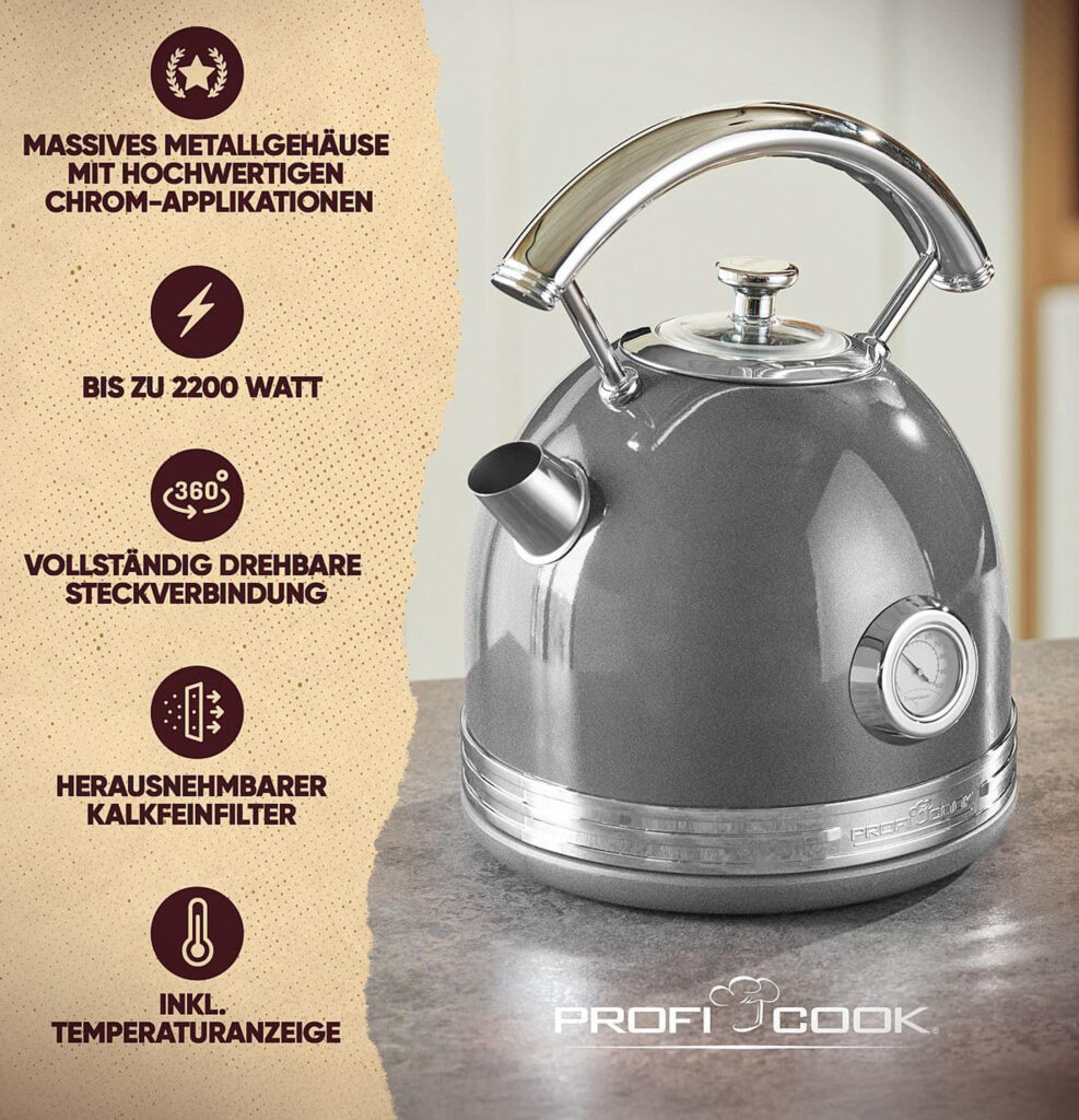 ProfiCook Water kettle PC-WKS 1192 Anthracite – Kaufen Egypt