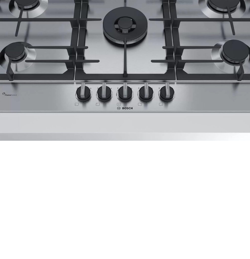 Bosch Cooker – Pcr9A5B90 Stainless Steel Gas Hob With Integrated ...